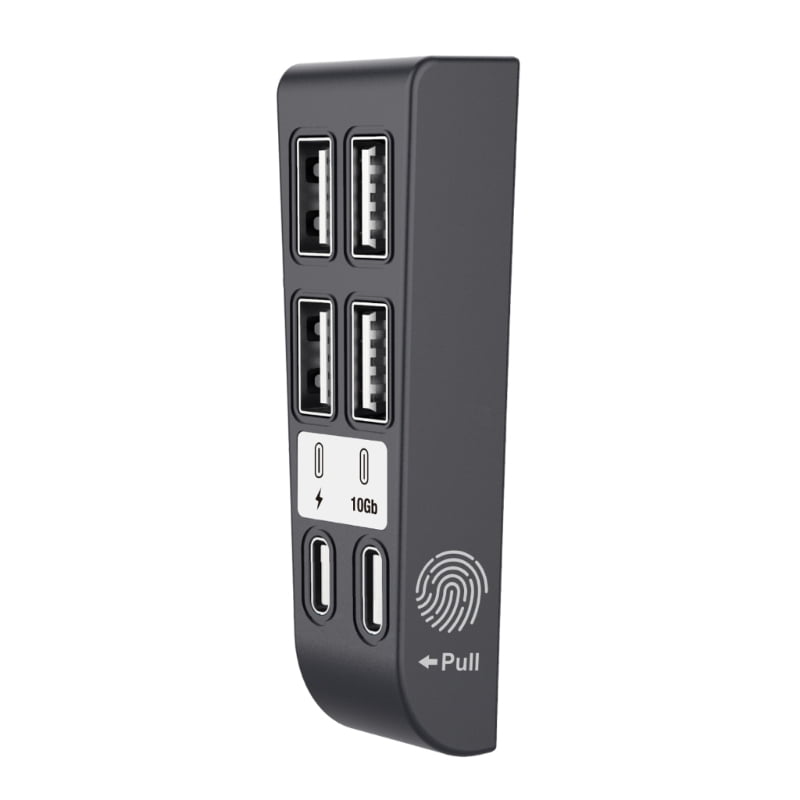 6 in 1 USB Hub for PS5 Slim Game Console 6 Port High Speed Expansion ...