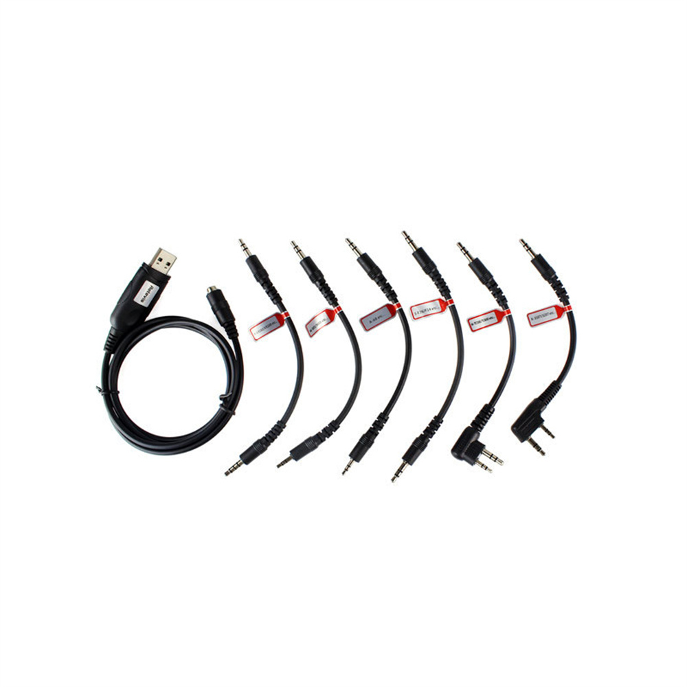 6 in 1 USB Programming Cable for Motorola HYT ICOM BAOFENG KENWOOD ...
