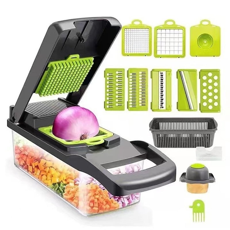 6-in-1 Vegetable Chopper - Kitchen Mandoline Slicer for Dicing ...
