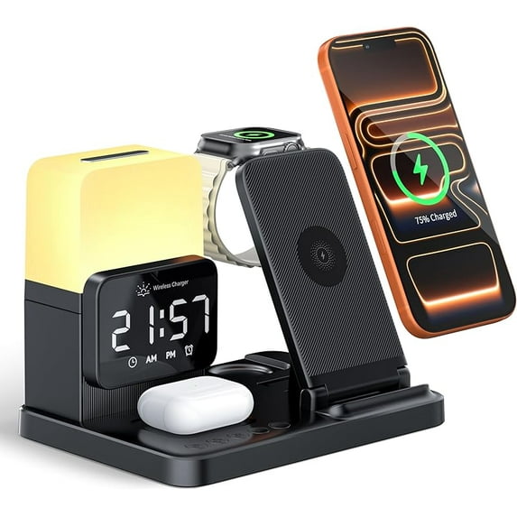 MY 6-in-1 Wireless Charging Station, Charger Stand for Apple Multiple ...
