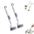 6-in-1Dish Brush with Detergent Dispenser 360° Rotating Scrubber ...