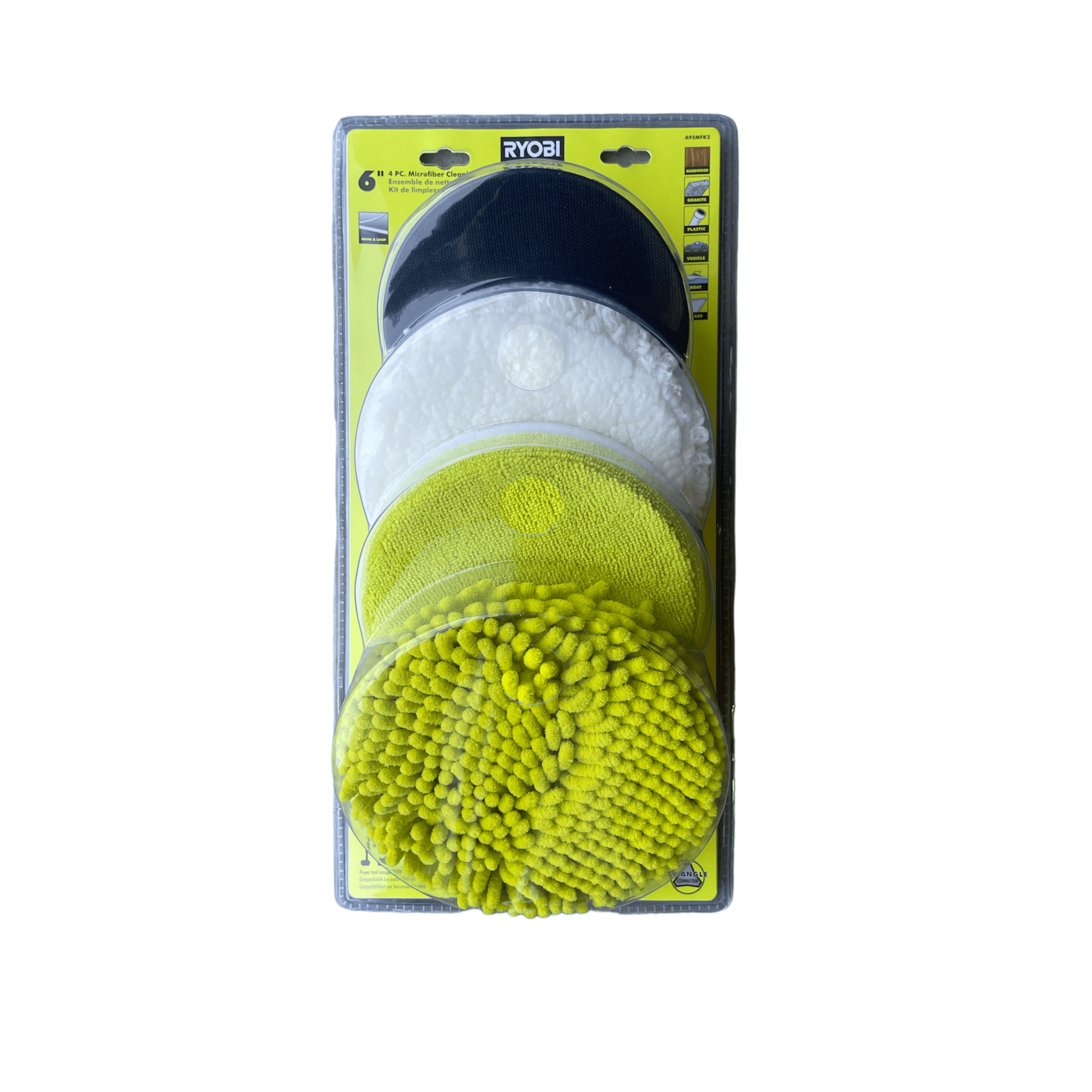 6 in. 4-Piece Microfiber Cleaning Kit for RYOBI P4400, P4500 and P4510 ...