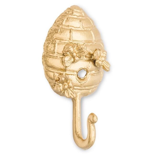 6 in. Beehive & Bees Hook, Gold - Walmart.com