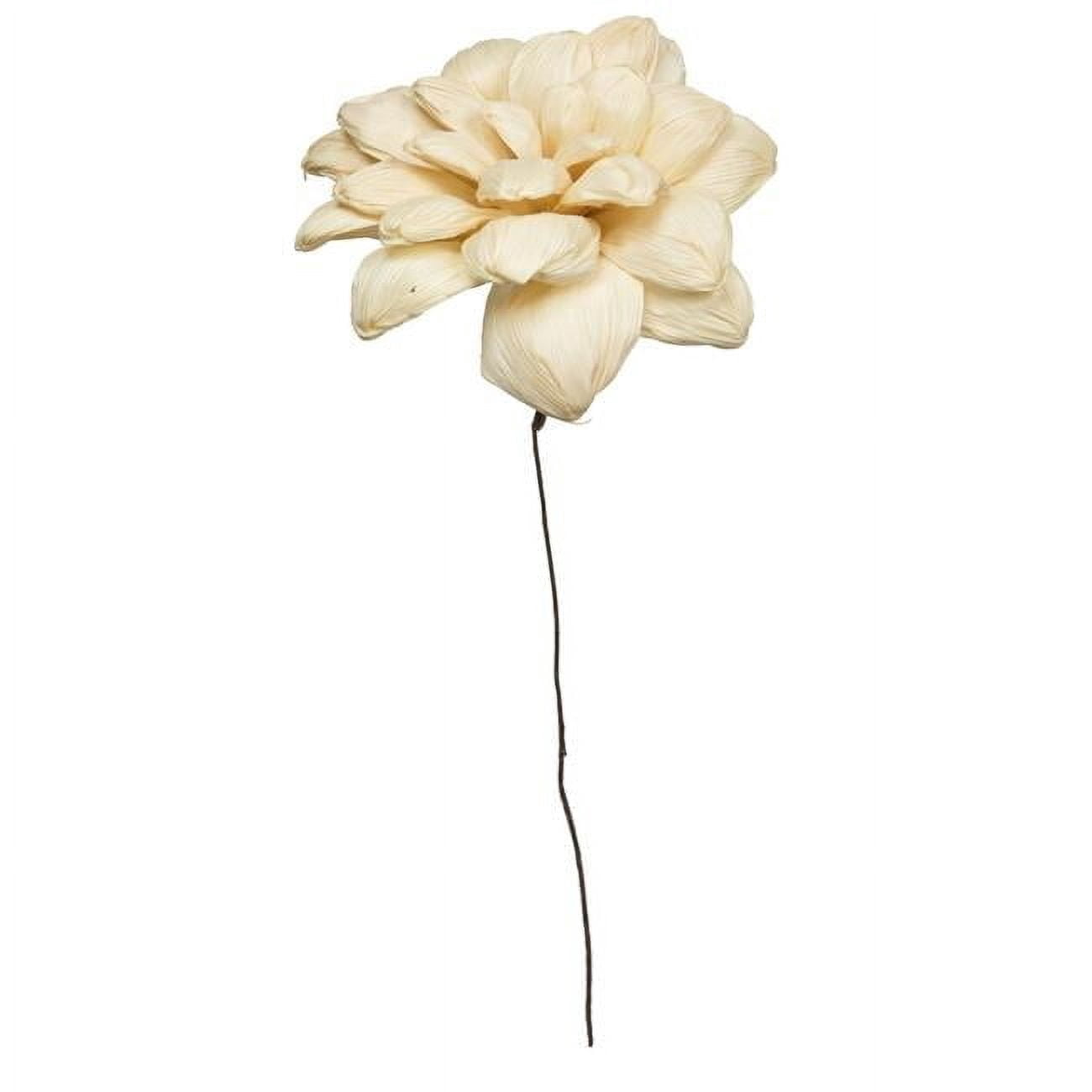 6 in. Bleachd Maize Dahlia on 18 in. Stem - Pack of 6 - Walmart.com