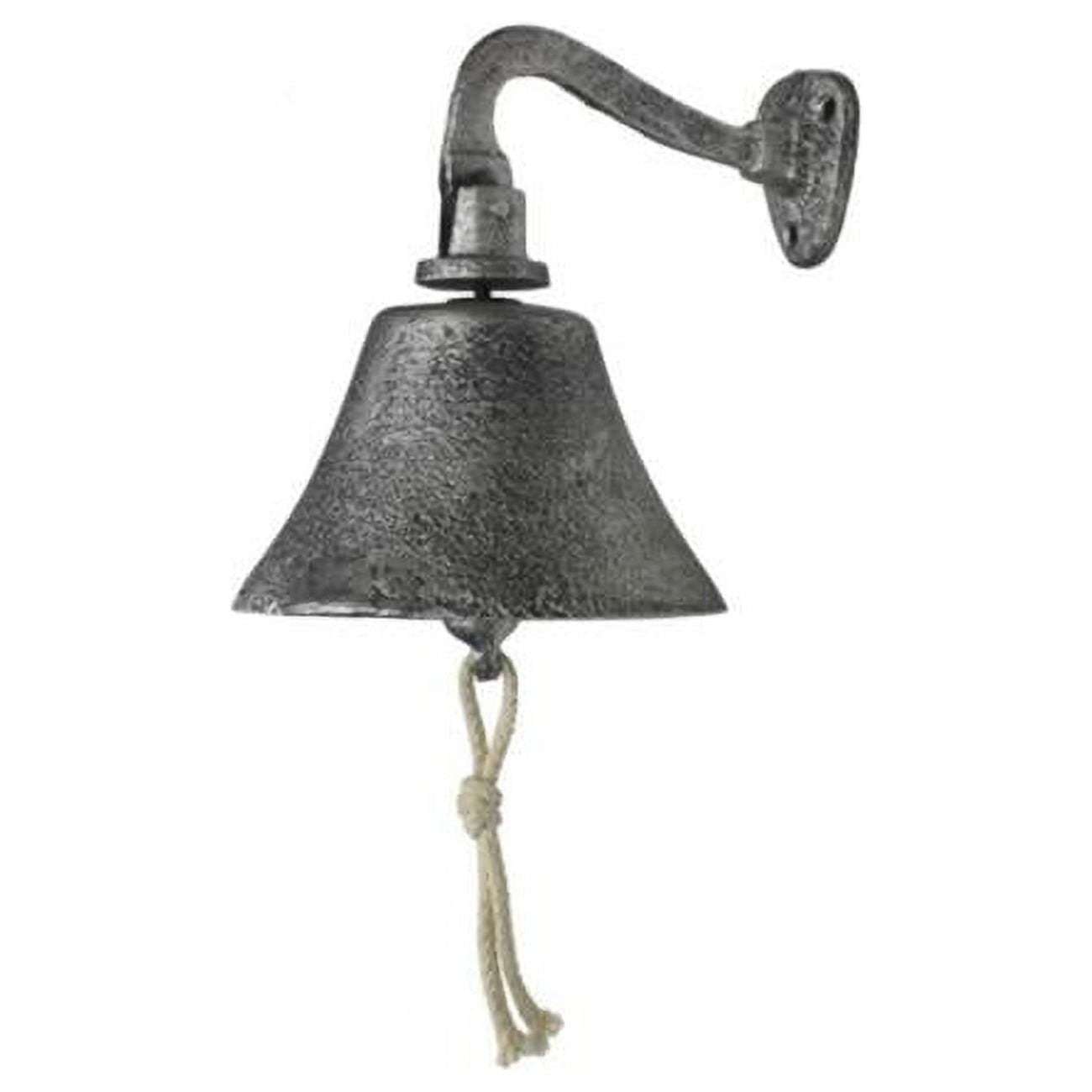 6 in. Cast Iron Hanging Ships Bell - Rustic Silver - Walmart.com