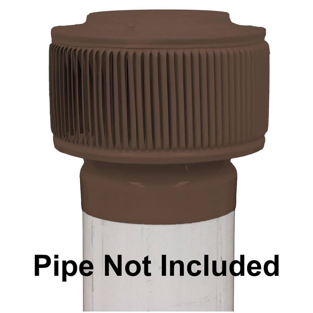 6 in. D Aura PVC Vent Cap Exhaust with Adapter for Schedule 40 or ...