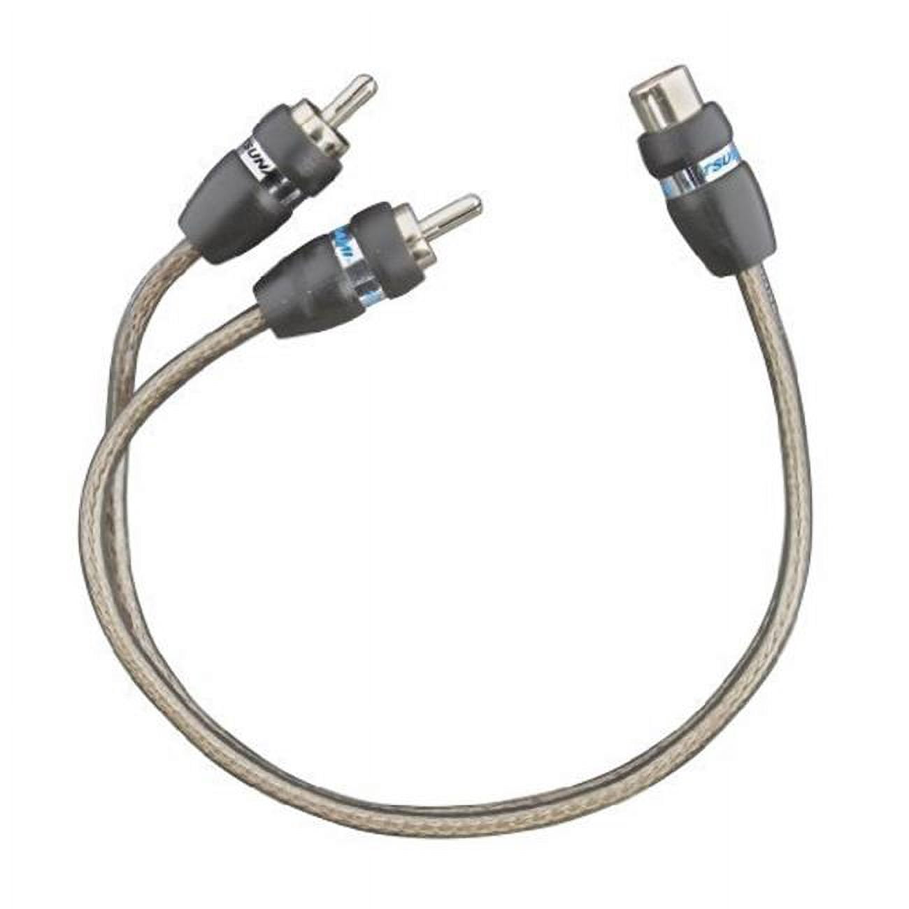 6 in. Female to 2 Male Y Connector Cable - Gray - Walmart.com
