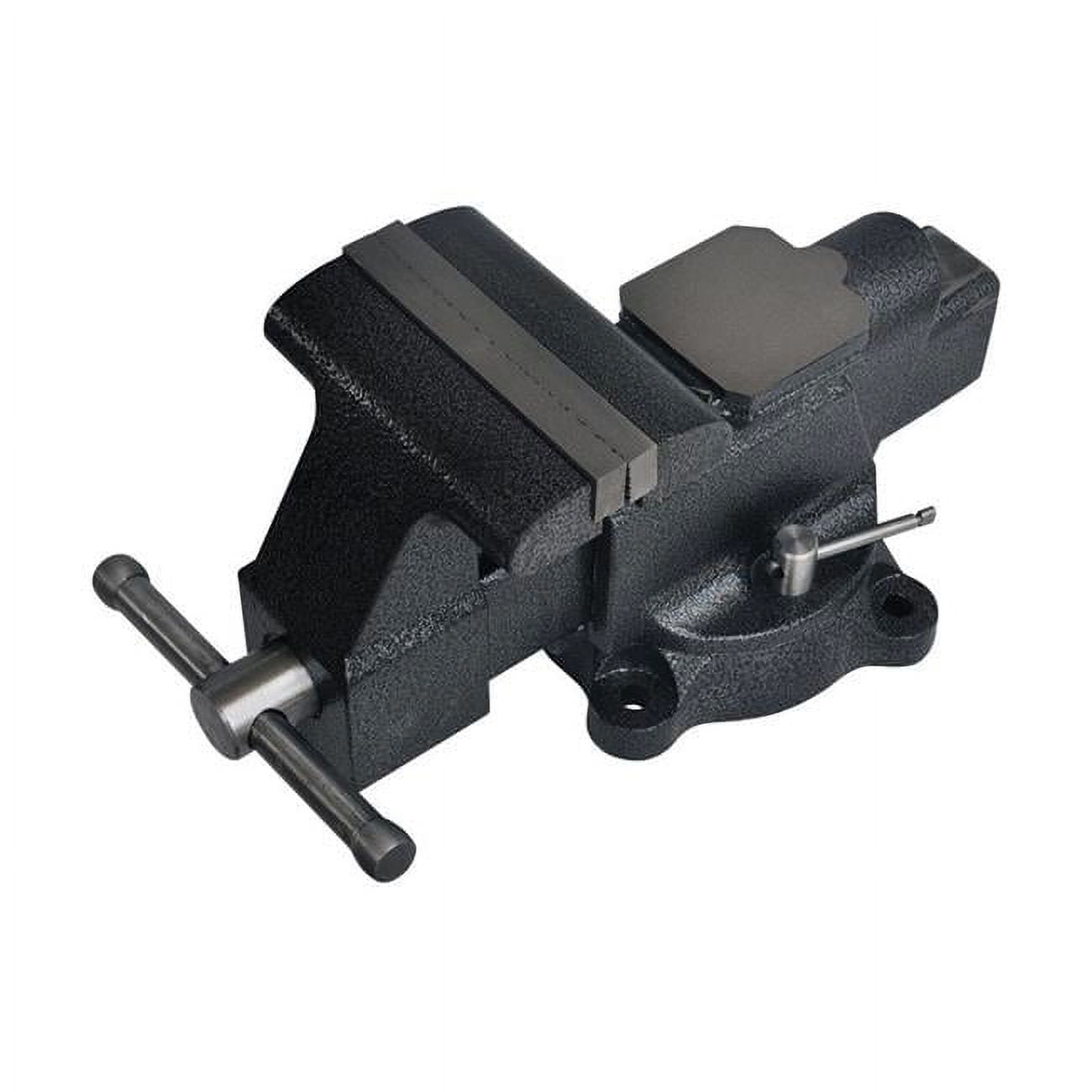 6 in. Forged Steel Bench Vise with Swivel Base, Black - Walmart.com