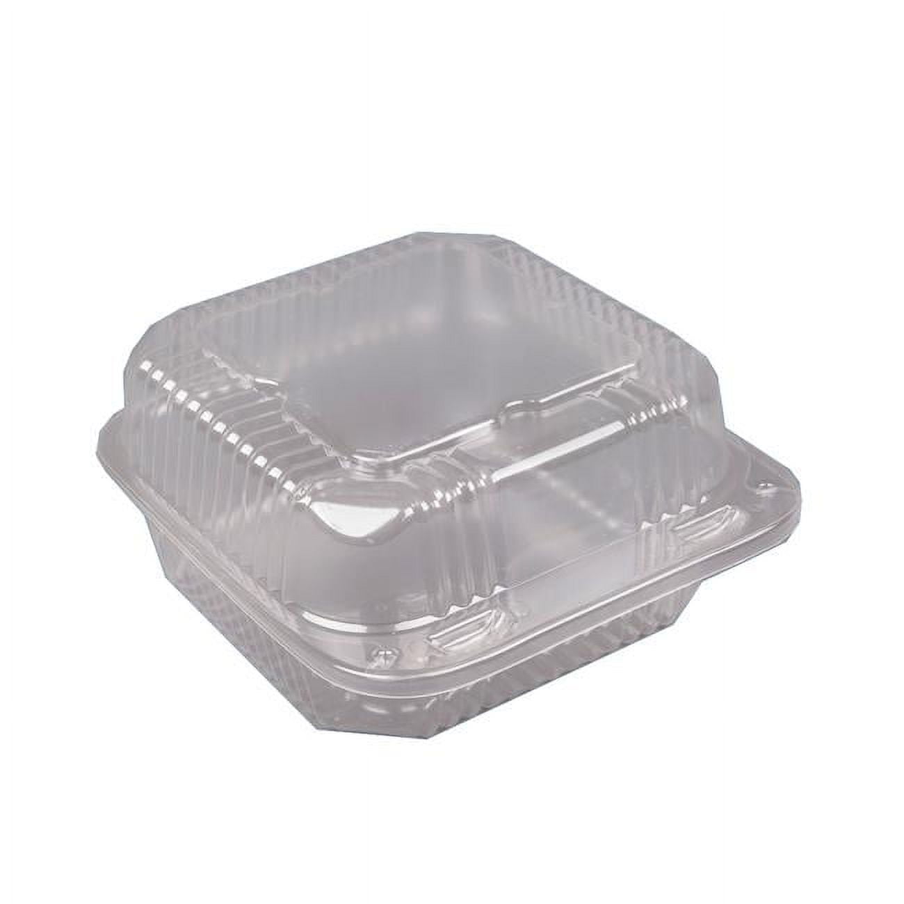 6 in. Hinged Container, Clear - Pack of 500 - Walmart.com