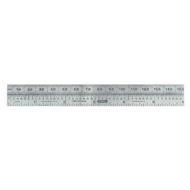 6 in. L x 3/4 in. W Stainless Steel Precision Pocket Rule - Walmart.com
