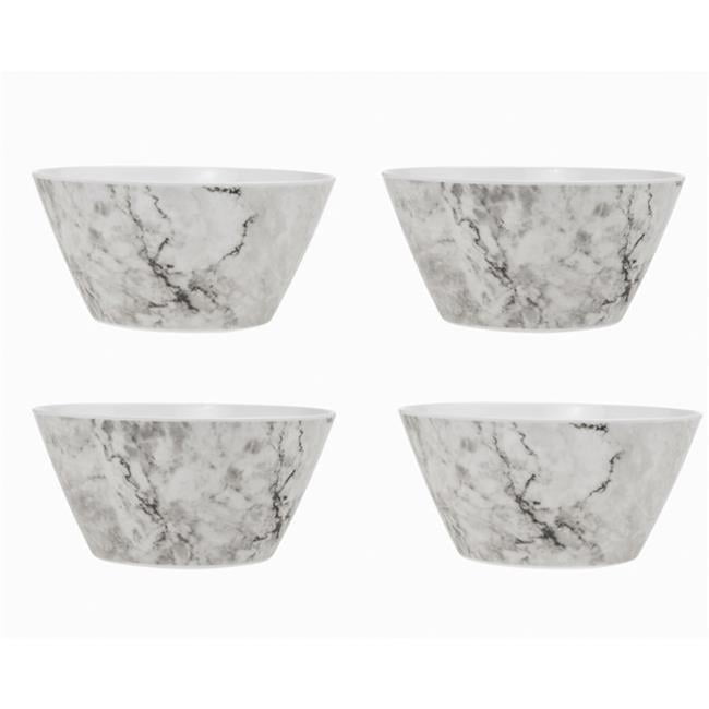6 in. Melamine Marble Bowl - Set of 4 - Walmart.com