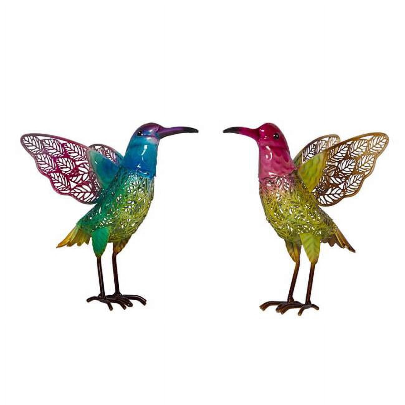 6 in. Metal Hummingbird Statue - Multicolored - Pack of 4 - Walmart.com
