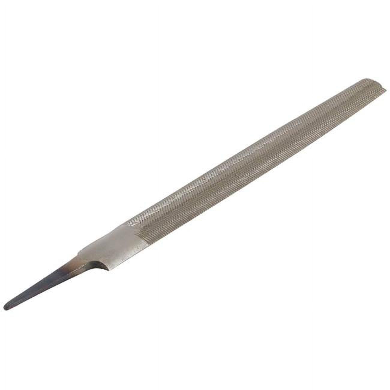 6 in. Metal Machinist Double Cut Bastard Half-Round File - Walmart.com