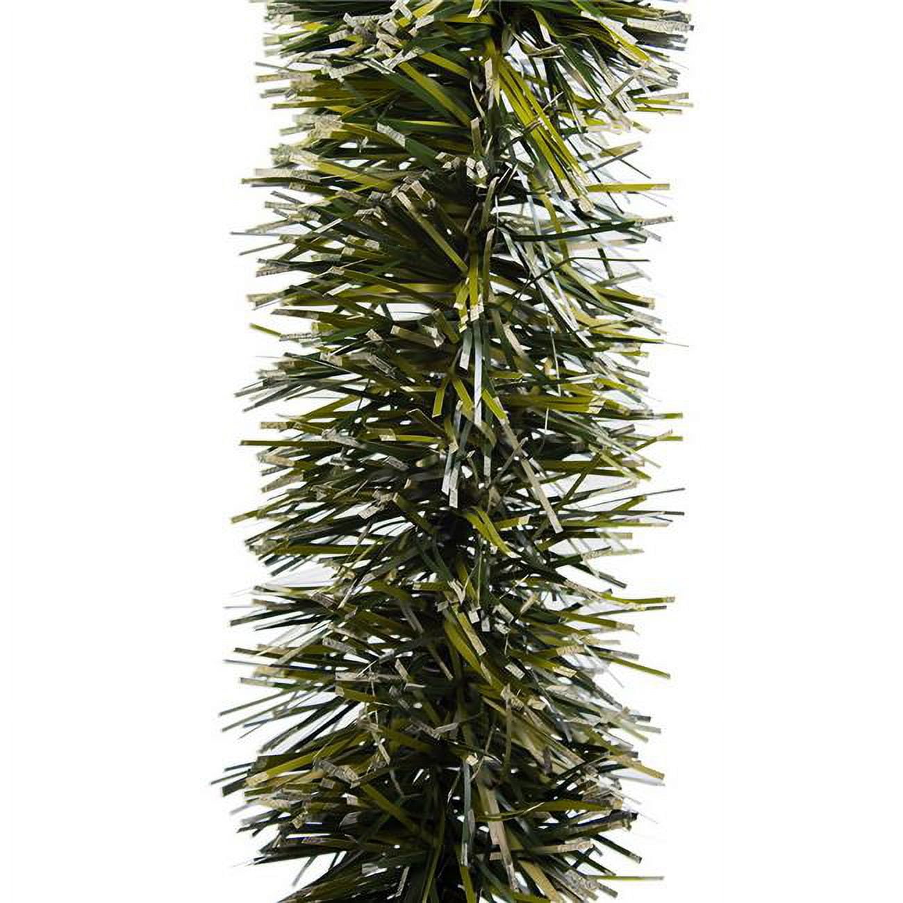 6 in. Natural Snow Tipped Sections Garland, Matte Dark Green - 20 ft ...