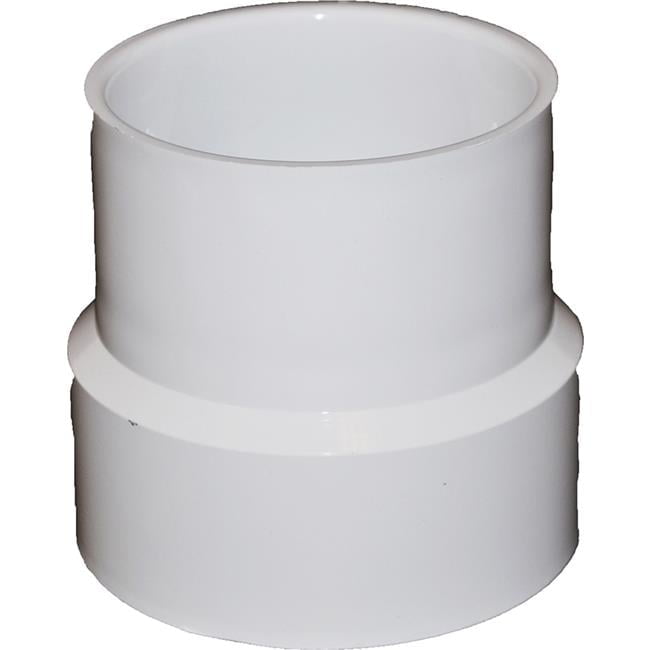6 in. PVC S-D x DWV Adaptor Coupling, White - Walmart.com