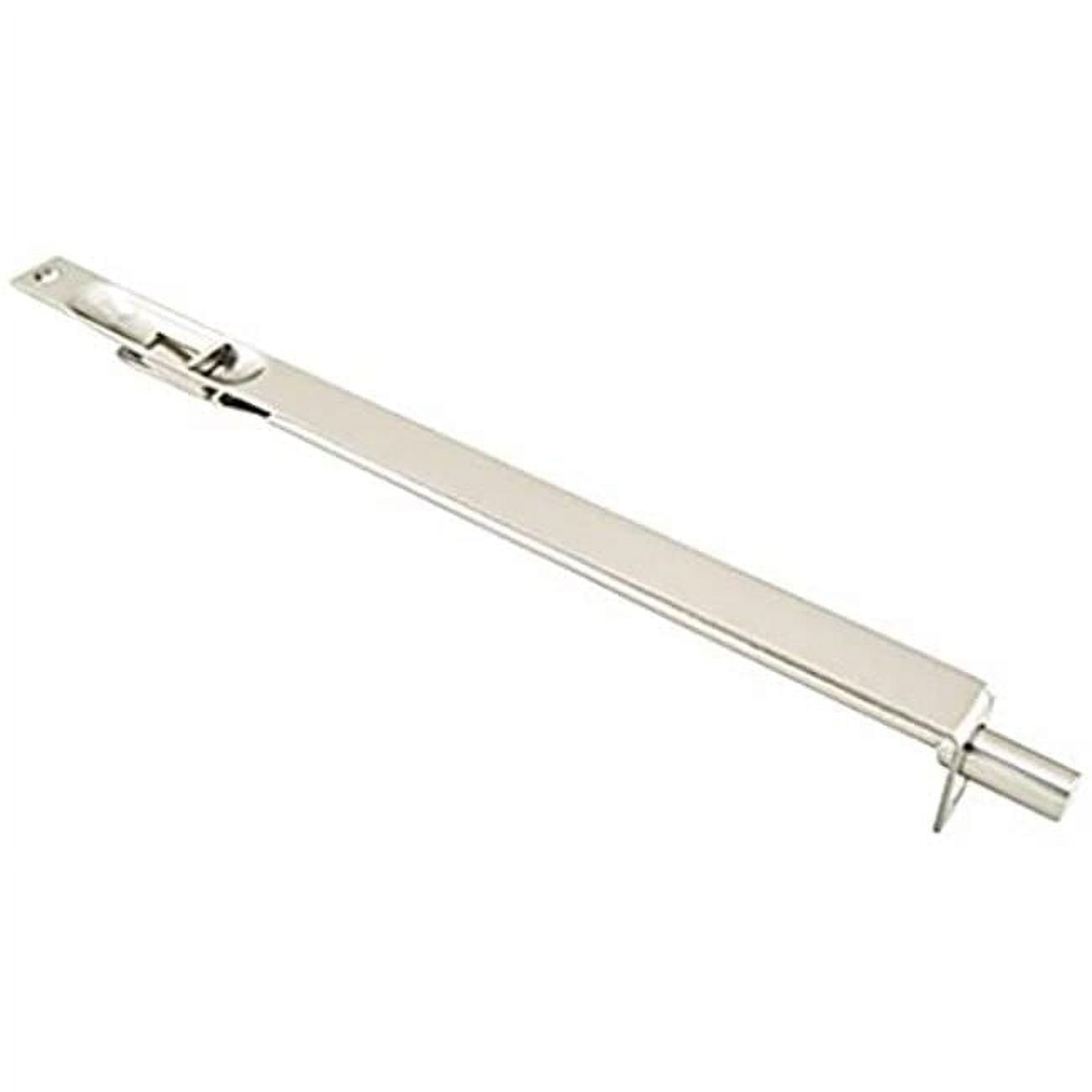 6 in. Round Corner Flush Bolt, Satin Nickel - Walmart.com
