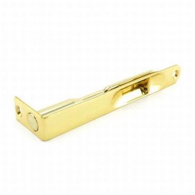 6 in. Solid Brass Rounded Manual Flush Bolt, Bright Polished Brass - Walmart.com
