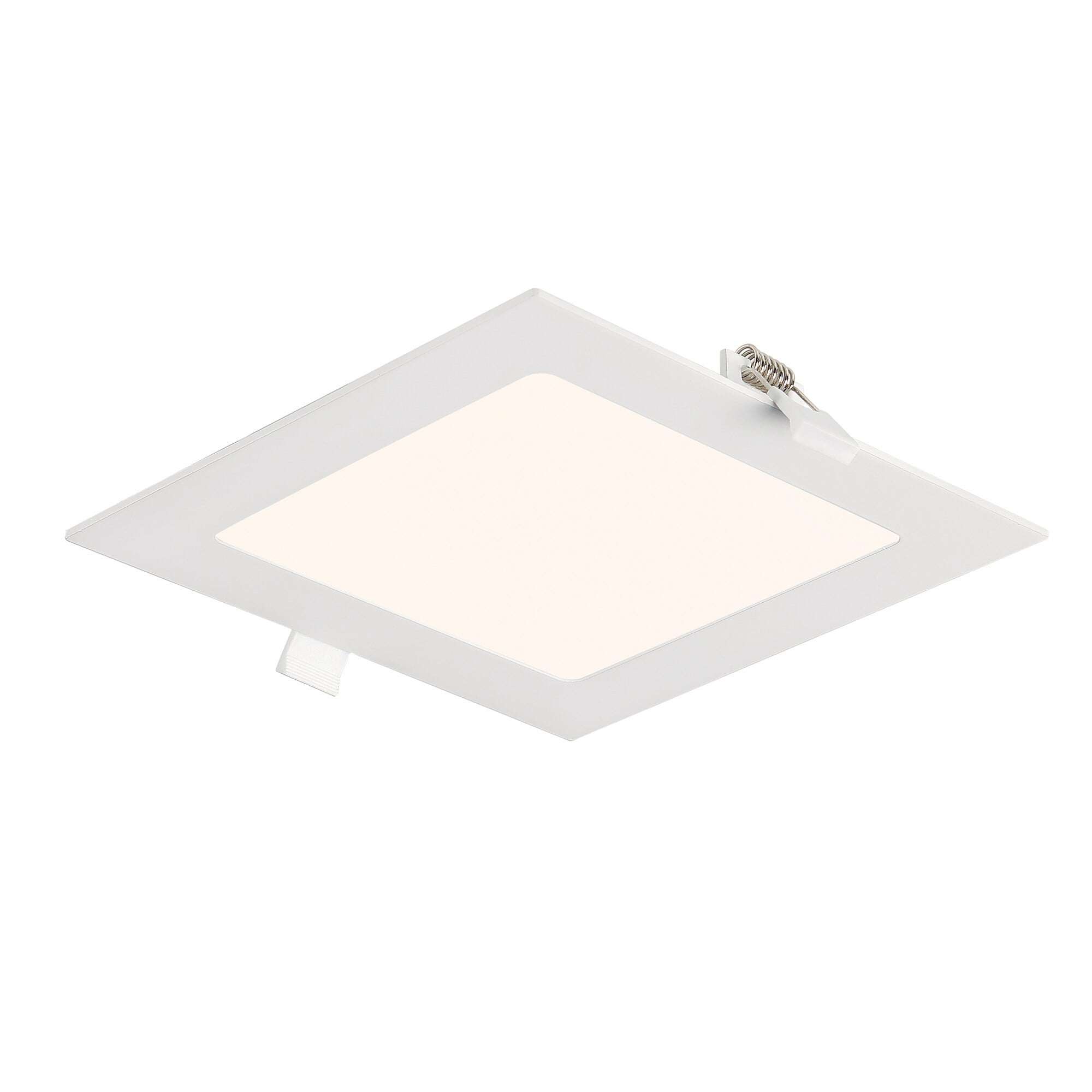 6 in Square 900 Lumens Integrated LED Canless Slim Panel Light, 5000K ...