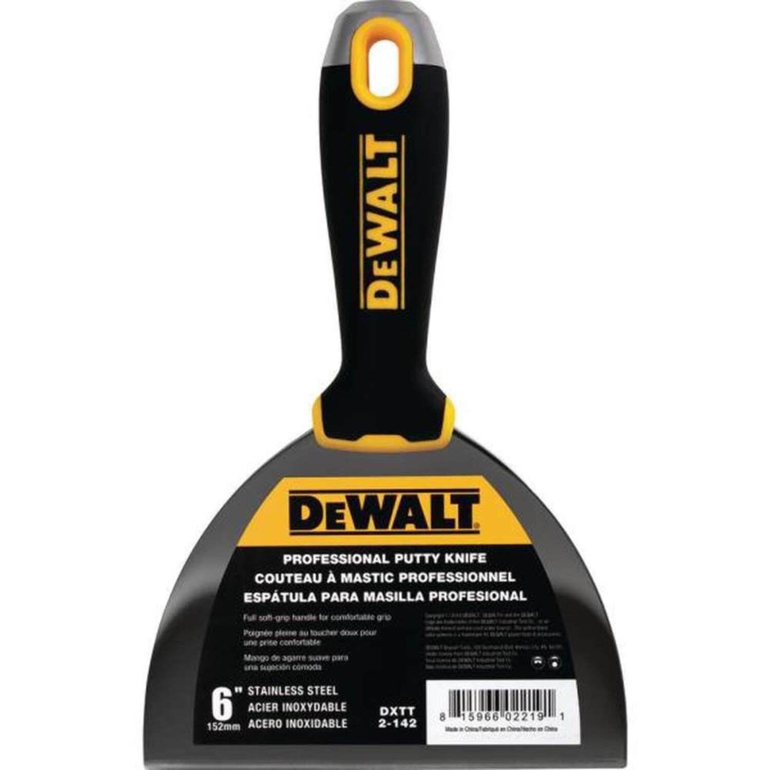 6 in. Stainless Steel Putty Knife with Soft Grip Handle - Walmart.com