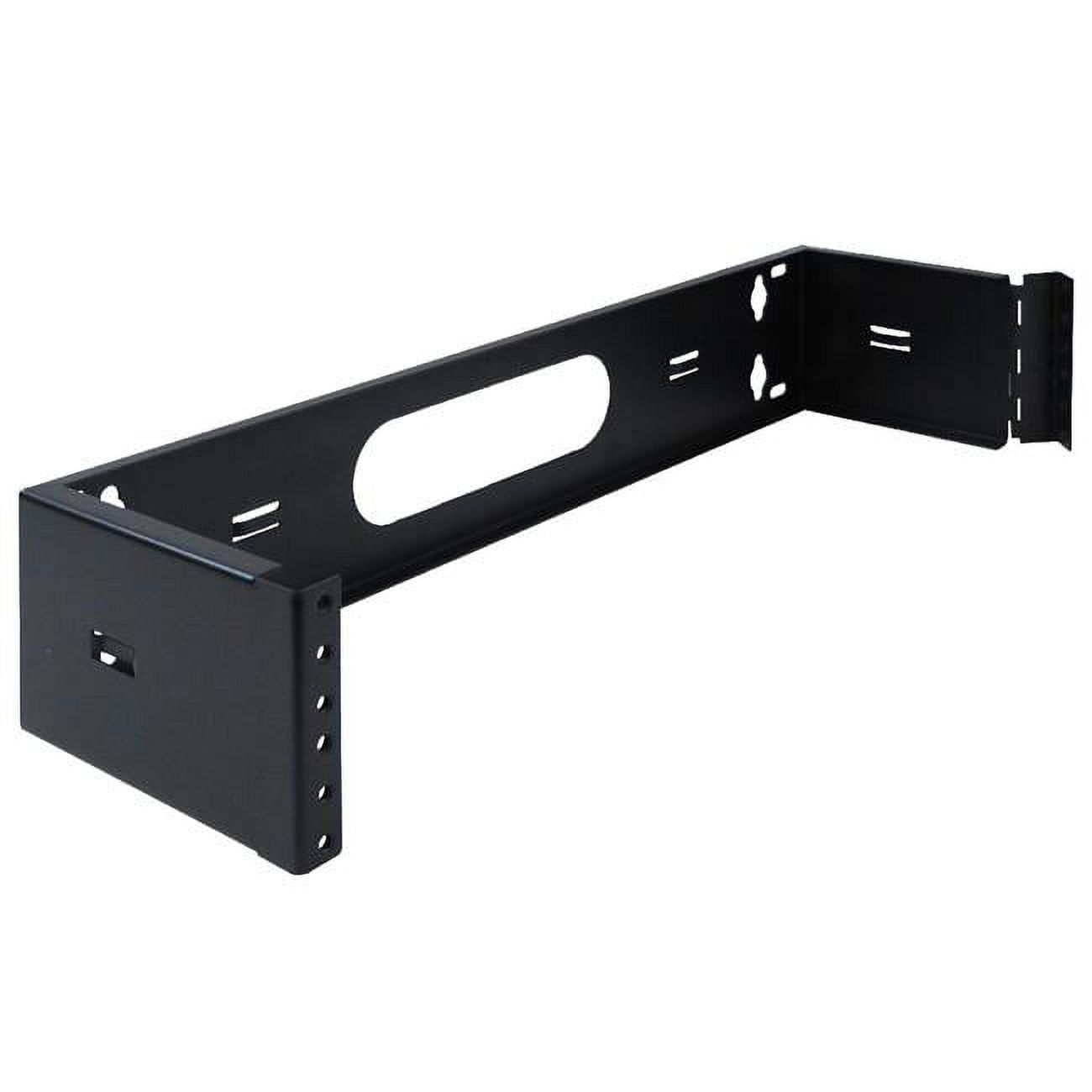 6 in. Steel 2U Wall Mount Hinged Bracket or Two Space Swing Out Patch ...