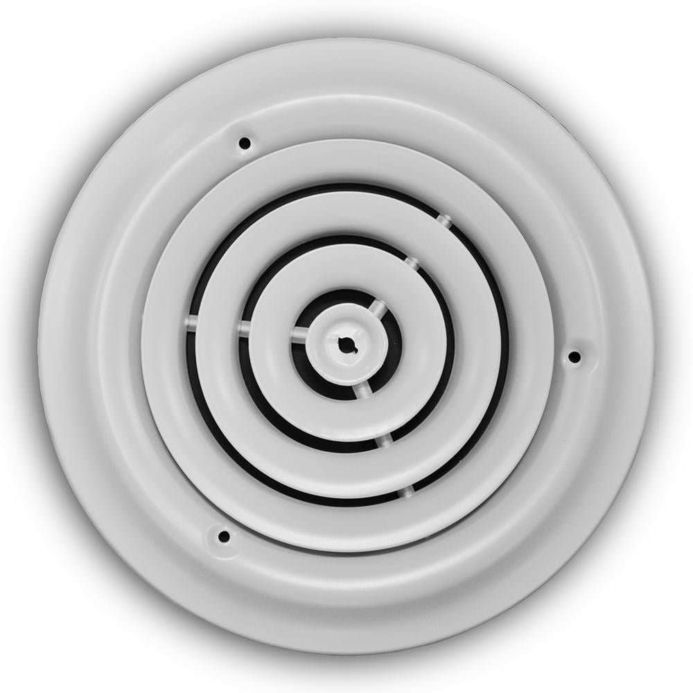 6 in. Steel Round Diffuser in White - Walmart.com