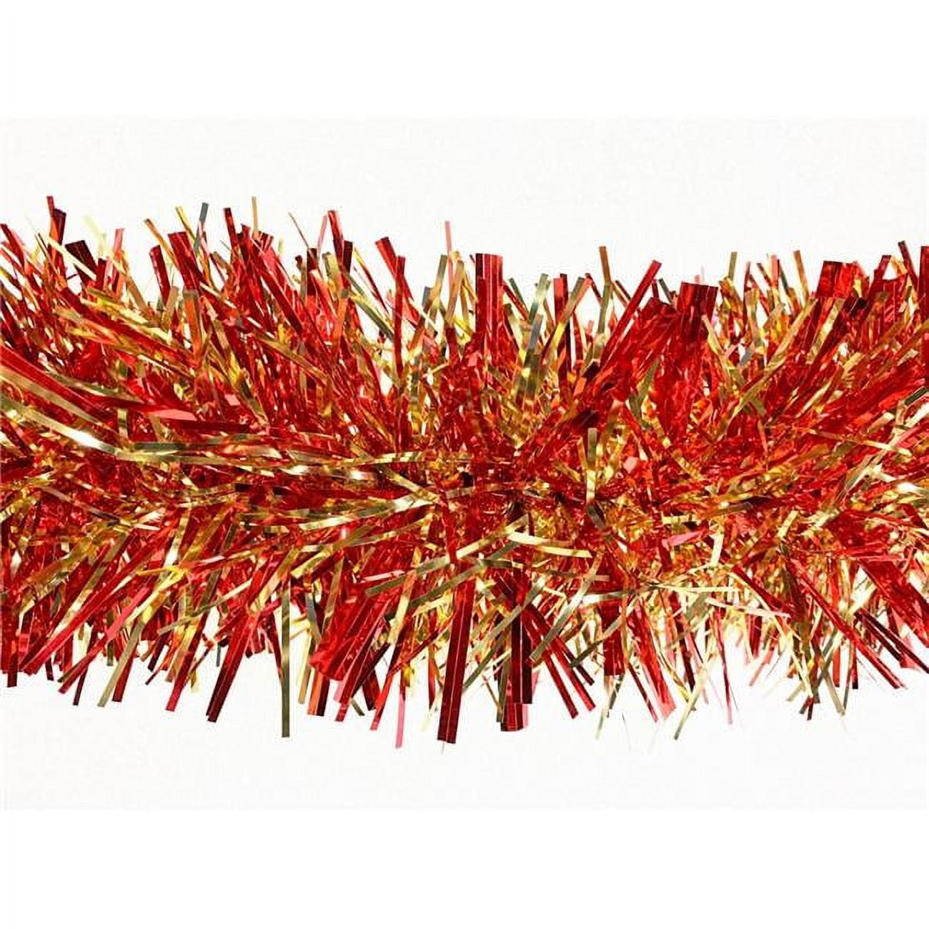 6 in. Stuffed Garland, Red & Gold - 20 ft. Long - Walmart.com