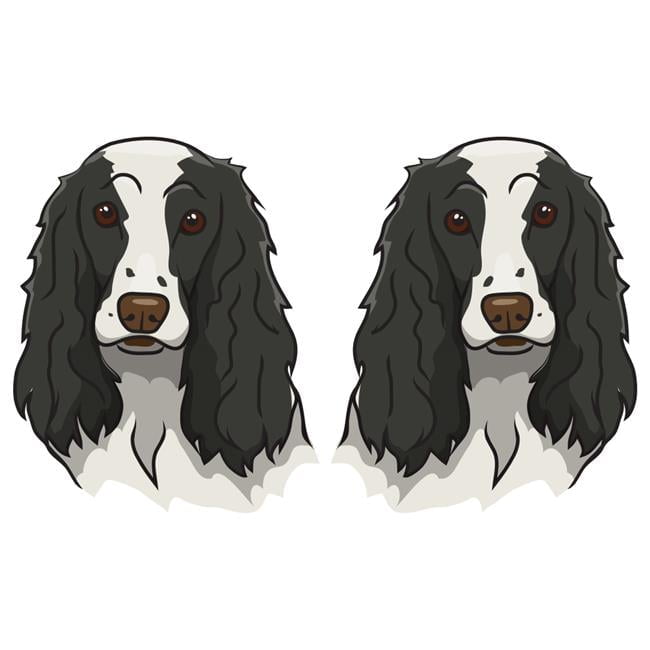 6 in. Super Cute Dog Decal - English Cocker Spaniel - Pack of 2 ...