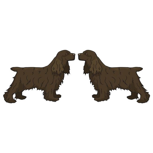 6 in. Super Cute Dog Decal - Field Spaniel - Pack of 2 - Walmart.com