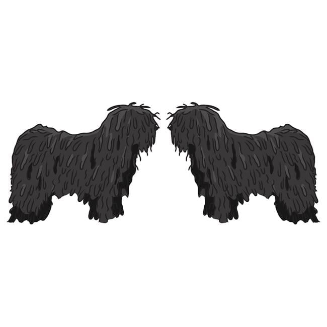 6 in. Super Cute Dog Decal - Pulik - Pack of 2 - Walmart.com