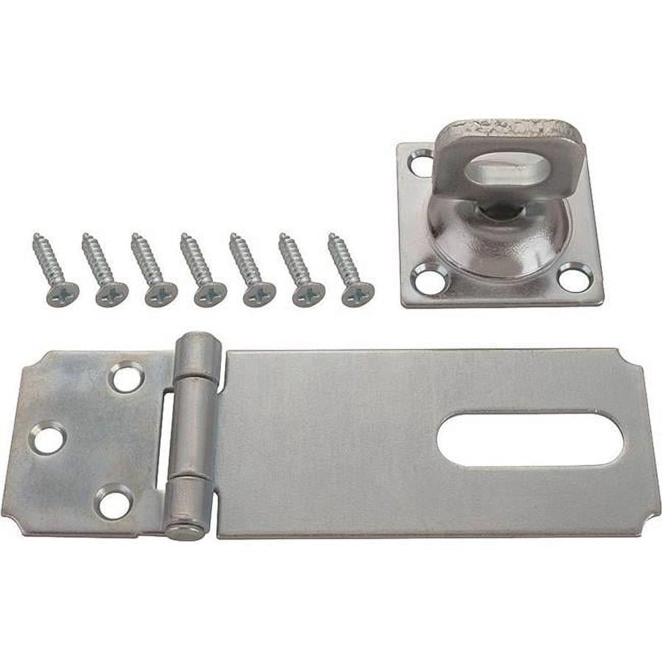 6 in. Swivel Staple Safety Hinge - Steel, Zinc Plated - Walmart.com