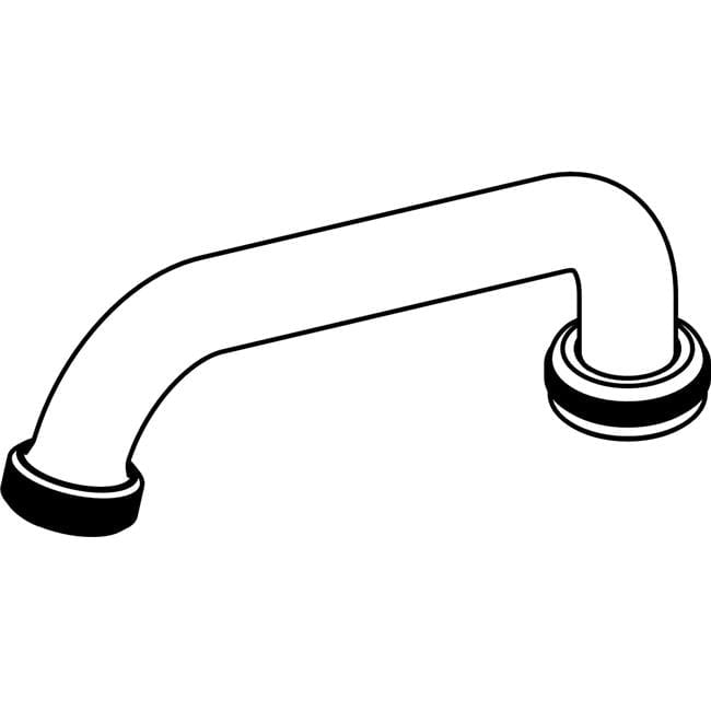 6 in. Swivel Tube Spout with Hose End, Rough Brass - Walmart.com