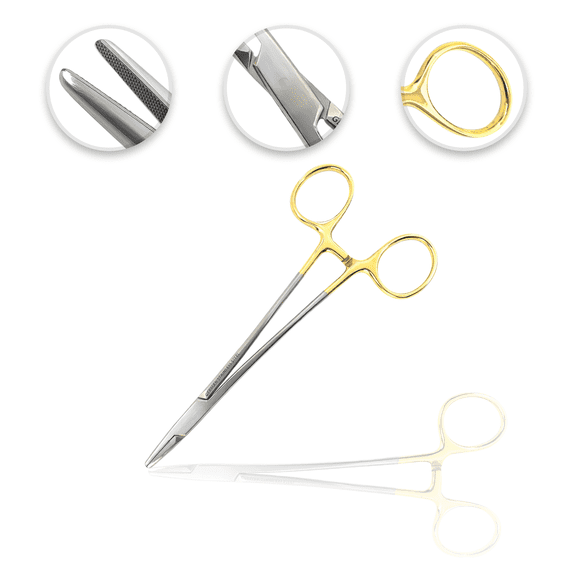 6 in. TC Needle Holder Driver - Hegar Mayo - Walmart.com