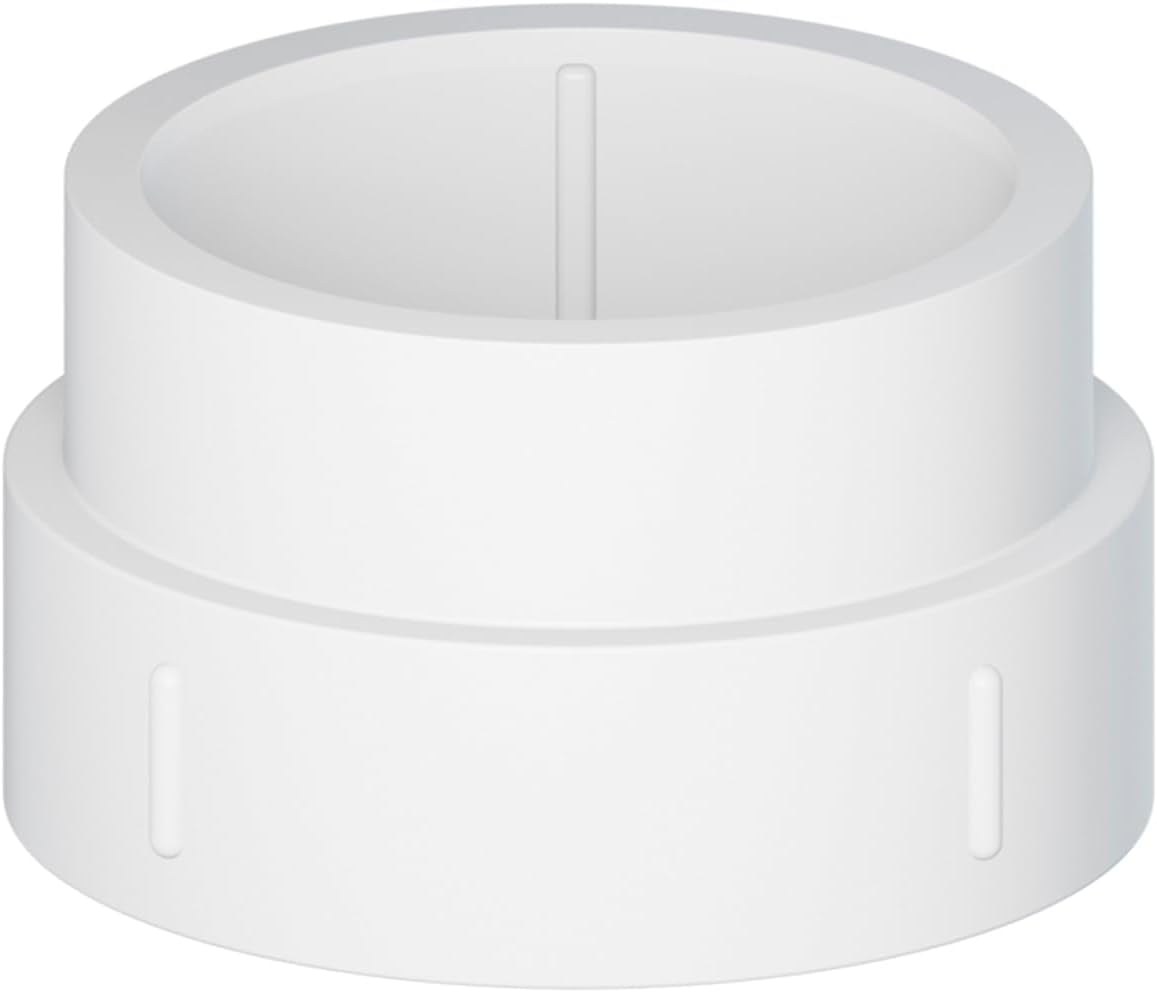 6 in. White PVC DWV Cleanout Adapter, Hub x Female Pipe Thread for ...
