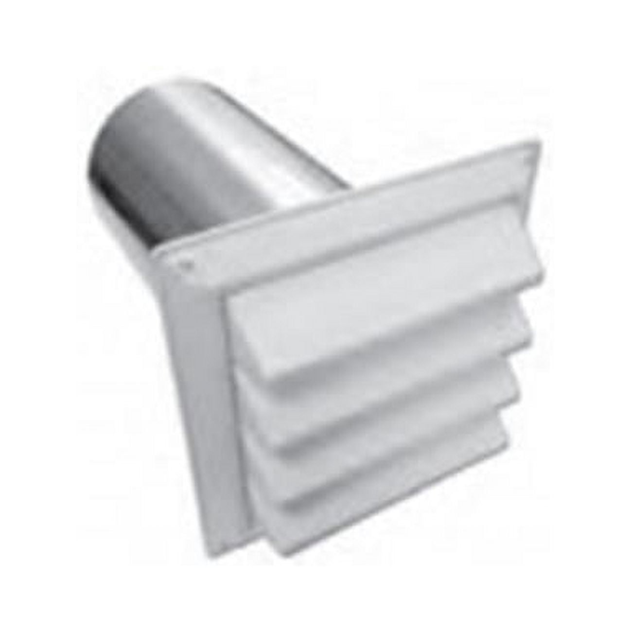 6 in. White Plastic Louvered Vent with Tail Pipe - Pack of 5 - Walmart.com