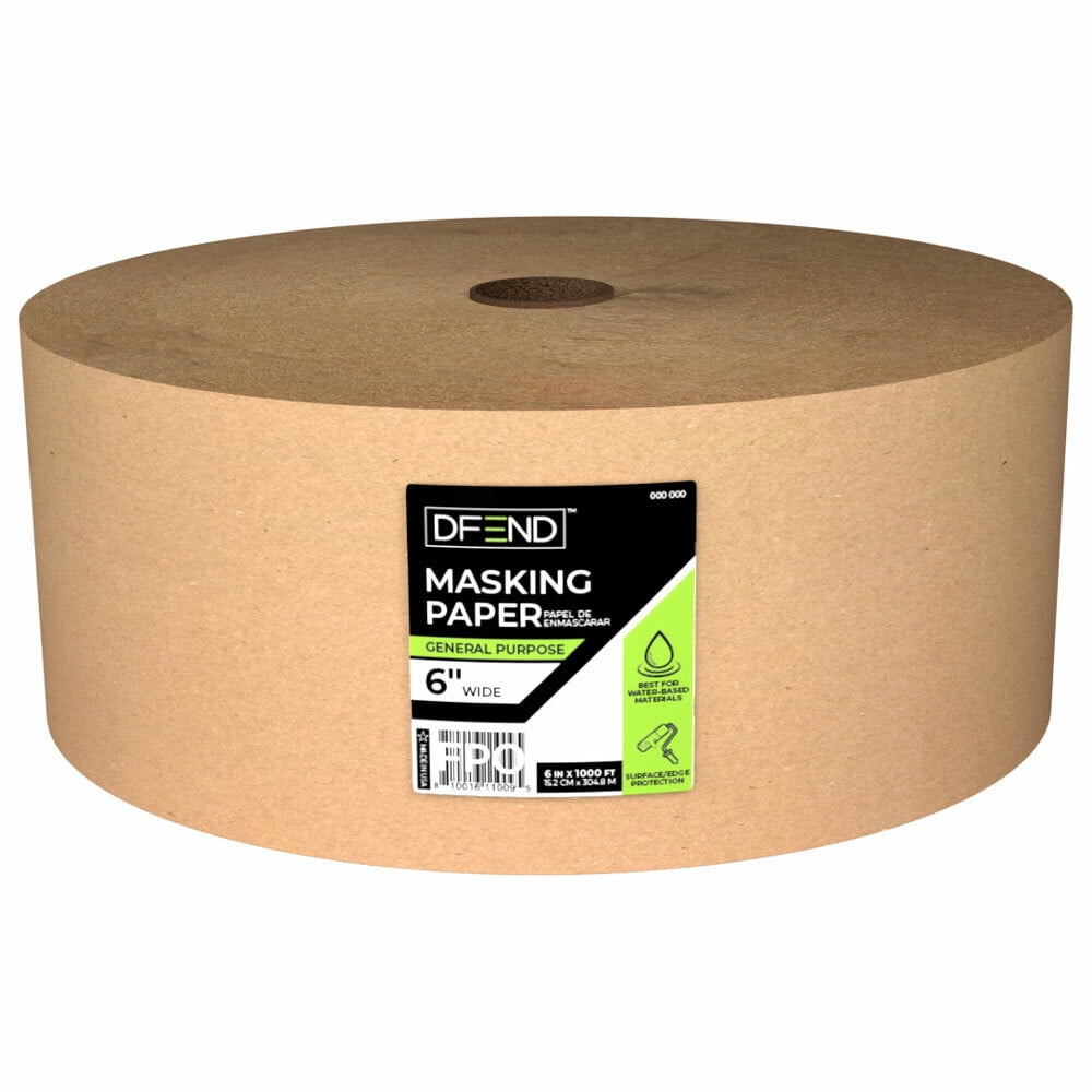 6 in x 1000 ft Kraft Masking Roll - Walmart.com