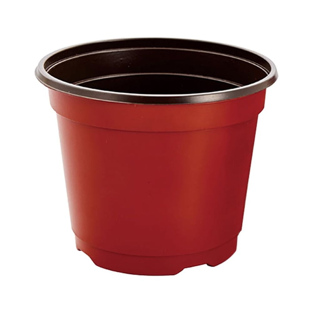 6 in. x 5.3 in. Red Plant Pots Small Plastic Plants Nursery Pot/Pots ...