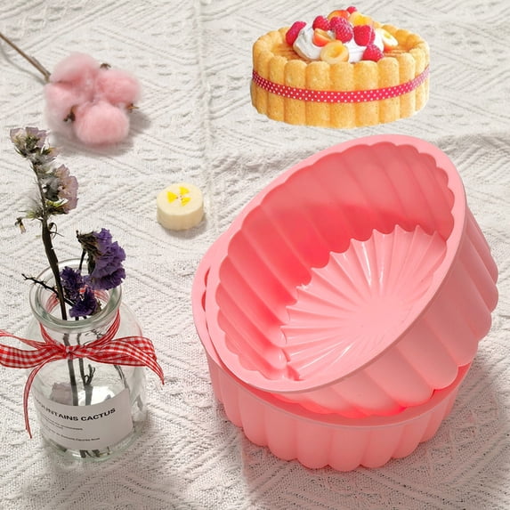 6-inch 100 fold sunflower 806 silicone cake mold,3D mousse bread lace ...