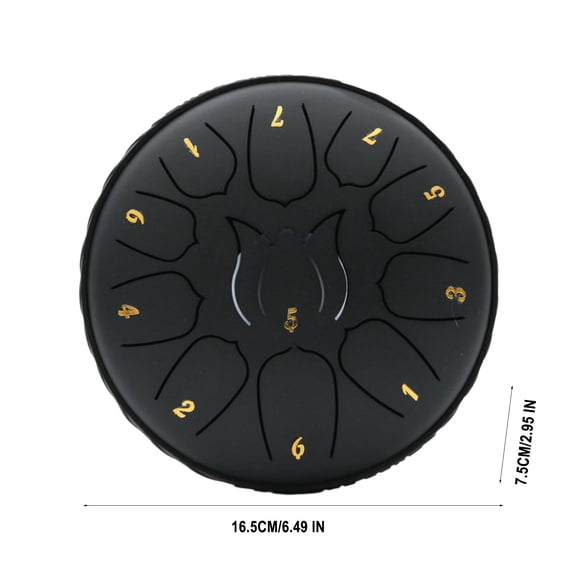 6-inch 11 Tone Steel Tongue Drum, Forget Worry Drum Handpan Percussion ...