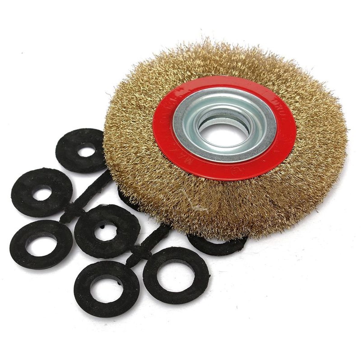 6 inch 150mm Steel Wheel Brush With Rings Adapter for Hasaki Bench ...