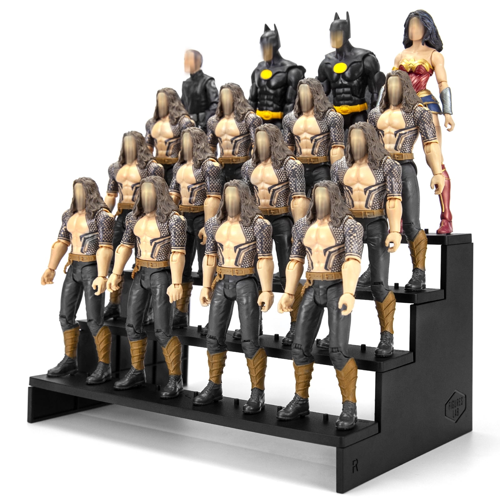 6 inch Action Figure Display Stand Shelf with Pegs for 1/12 MOTU/DC ...