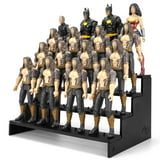 6 inch Action Figure Display Stand, 4 Tier Shelf with Pegs for MOTU/DC ...