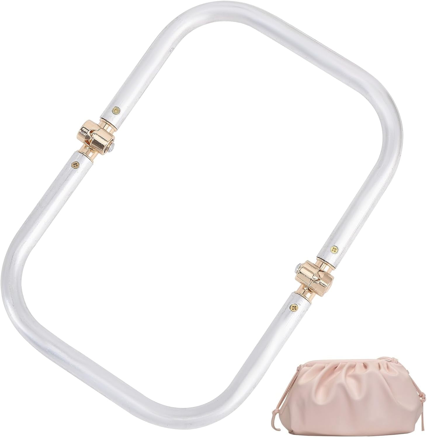 6 inch Aluminium Purse Flex Frames Metal Purse Frame Handle Kiss Clasp ...