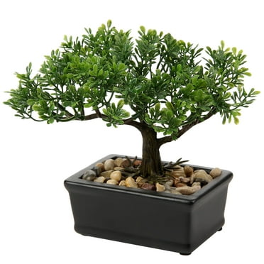 16 Inch Fake Money Tree Plant Potted Artificial Pachira Money Tree ...
