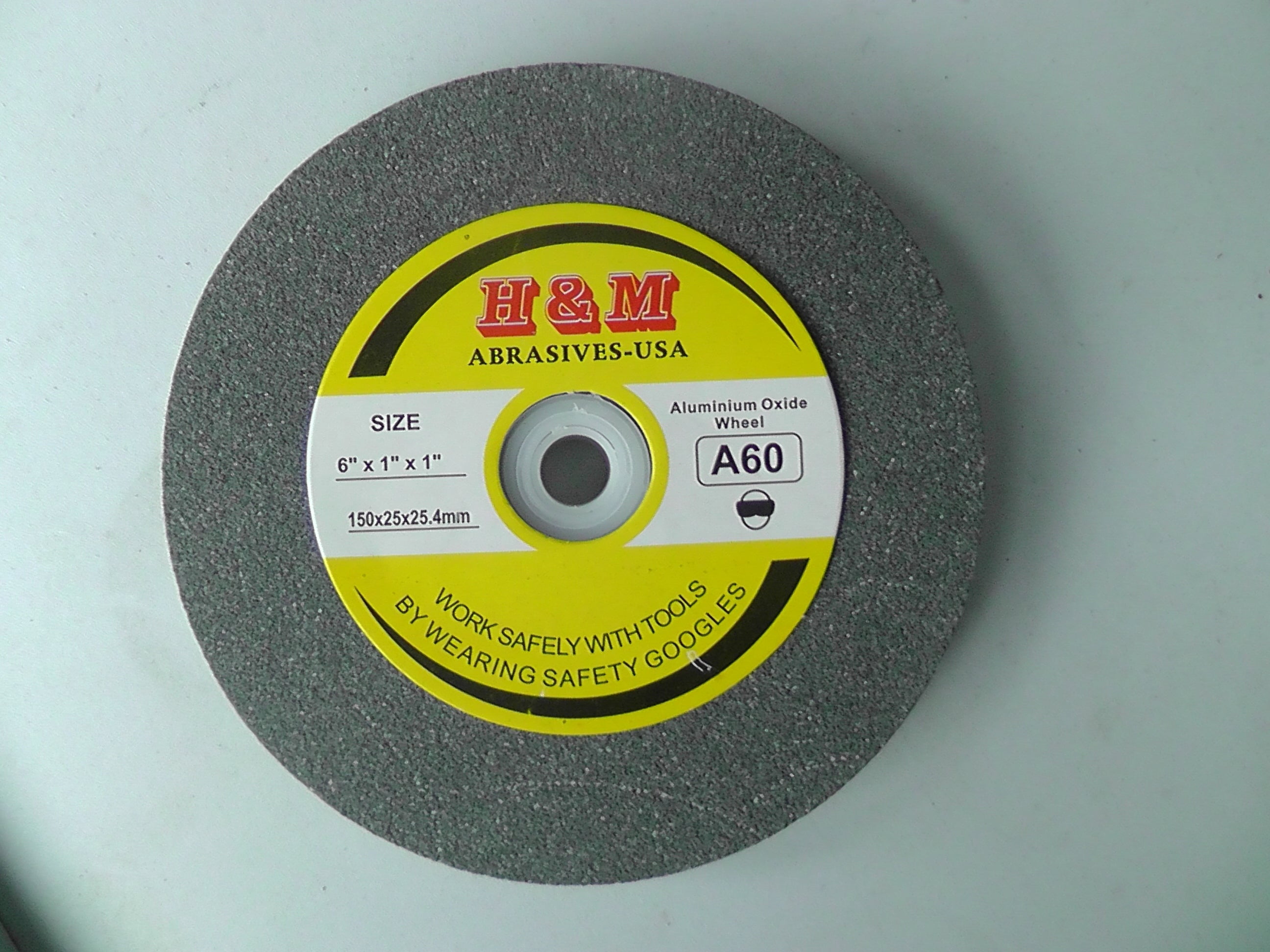 6 inch BENCH GRINDING WHEEL VITRIFIRD 6" x 1" x 1" A/O IN 46 60 100 ...