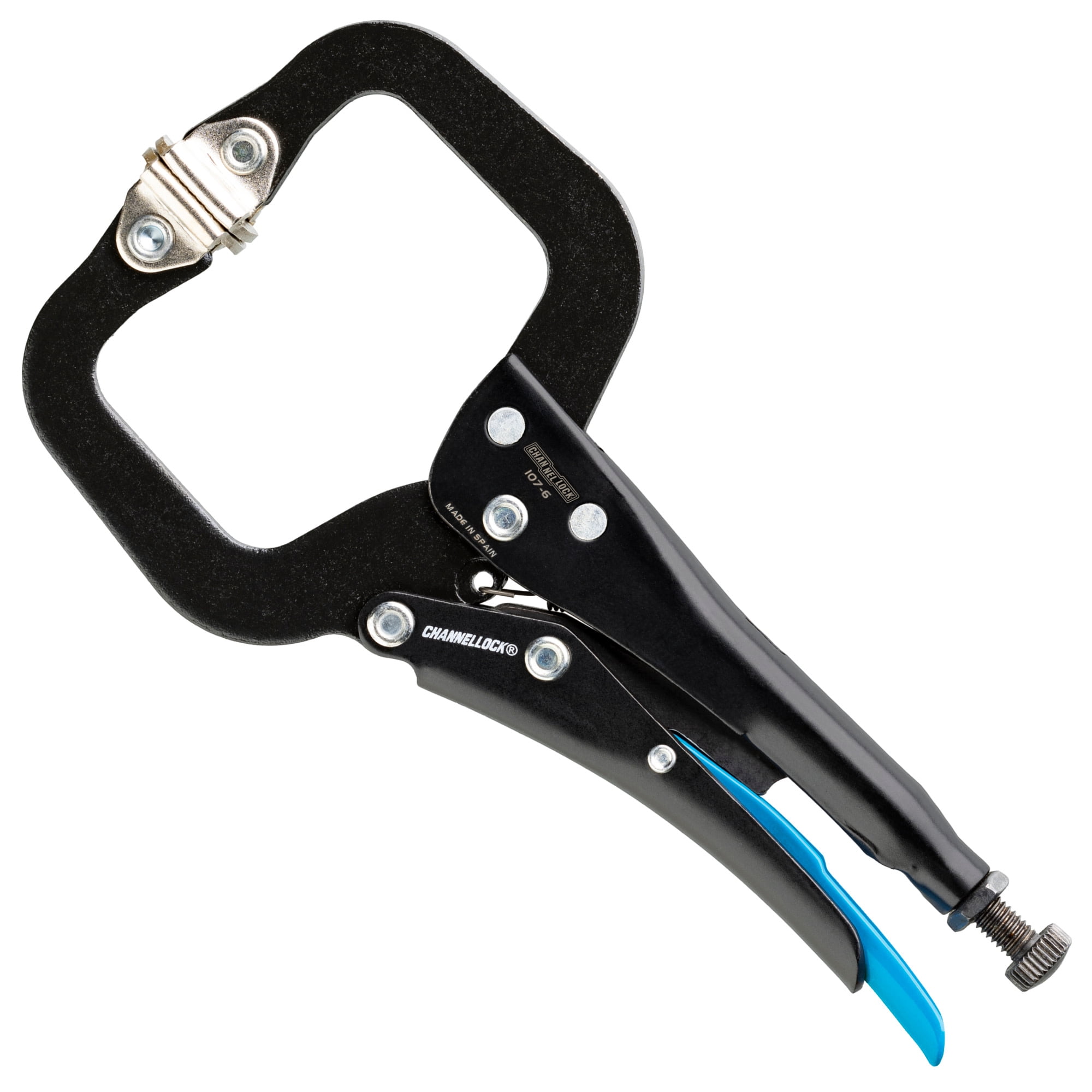 CHANNELLOCK 6-inch C-Clamp Locking Pliers with Swivel Pads, Ideal for ...