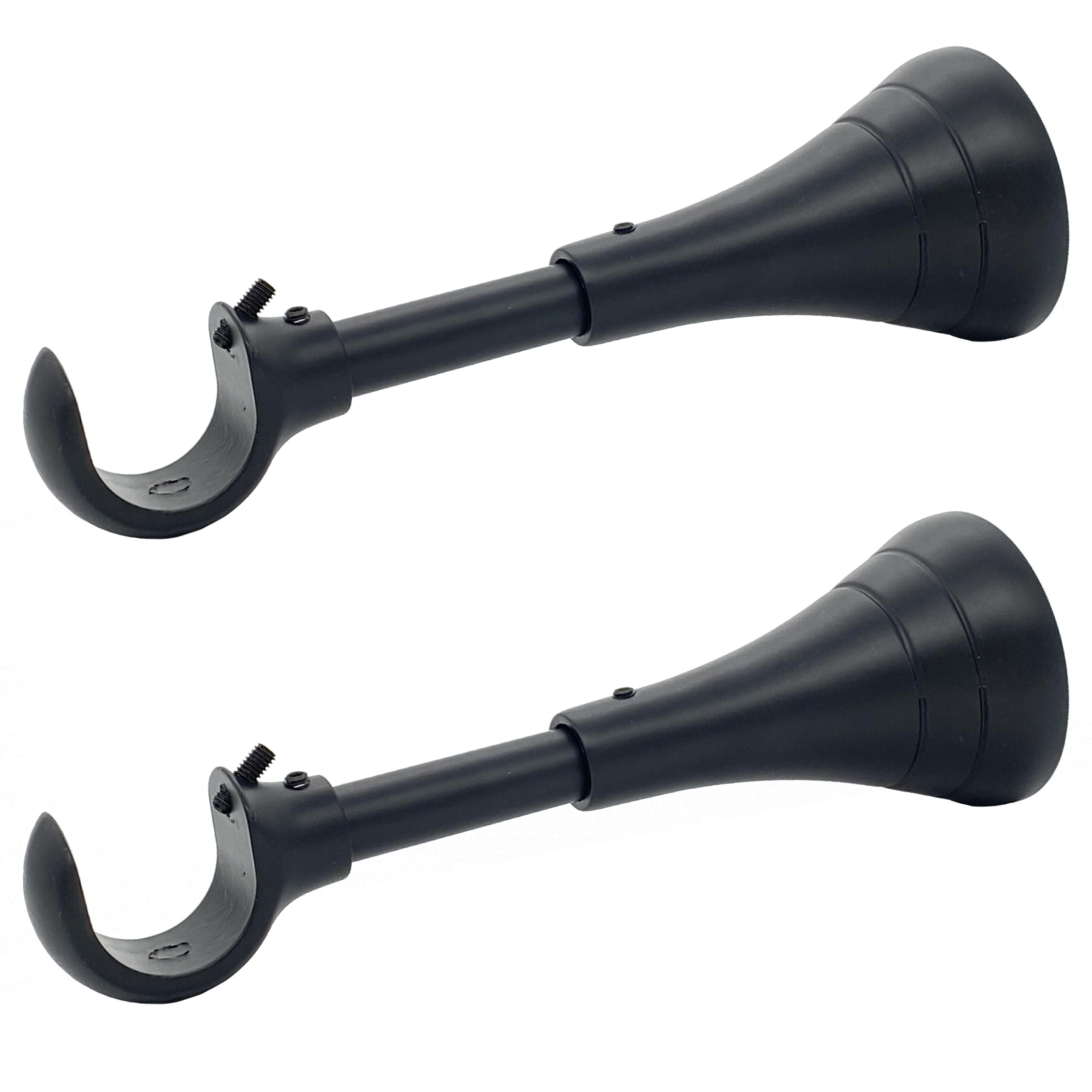 Urbanest Inside Mount Brackets for 5/8" and 3/4" Rods, Pewter, Set of 2 ...