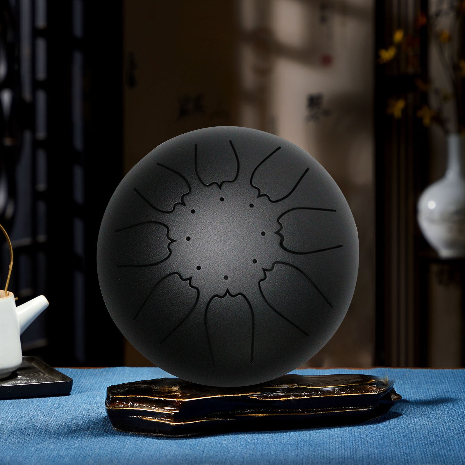 6-inch Drum Fidget Toy Little People Toys Drum Steel Tongue Empty Color ...