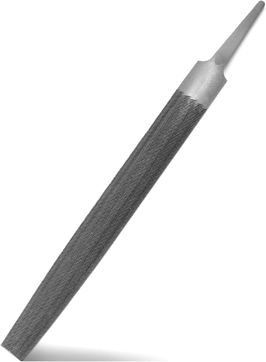6-inch Flat Medium Cut File, Double Cut Teeth, High Carbon Steel ...