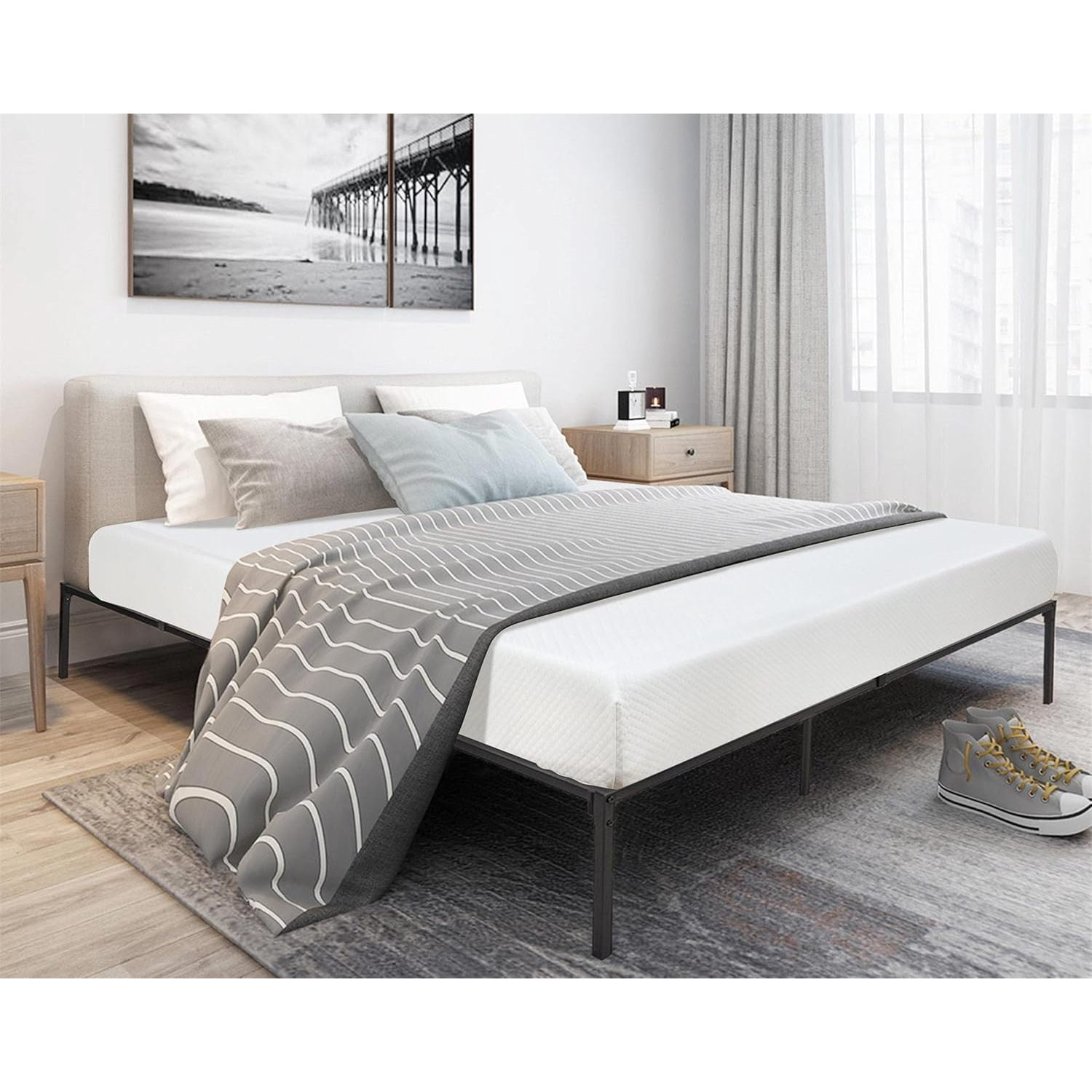 6 inch Full Size Mattress with Cover, Cooling Gel Memory Foam Full ...