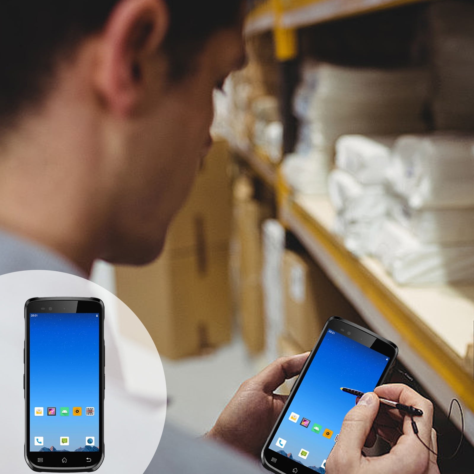 6-inch Harge Screen IoT Handheld Data Terminal With 1D And 2D Barcode ...